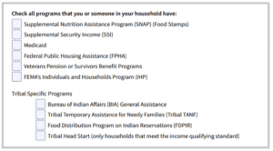 The Lifeline Program: Application Forms - Benefits Application